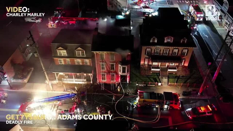 Drone Video: Deadly Gettysburg Fire. One Person Was Killed Early ...