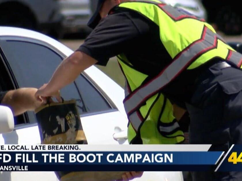 EFD out collecting donations for 'Fill the Boot' campaign