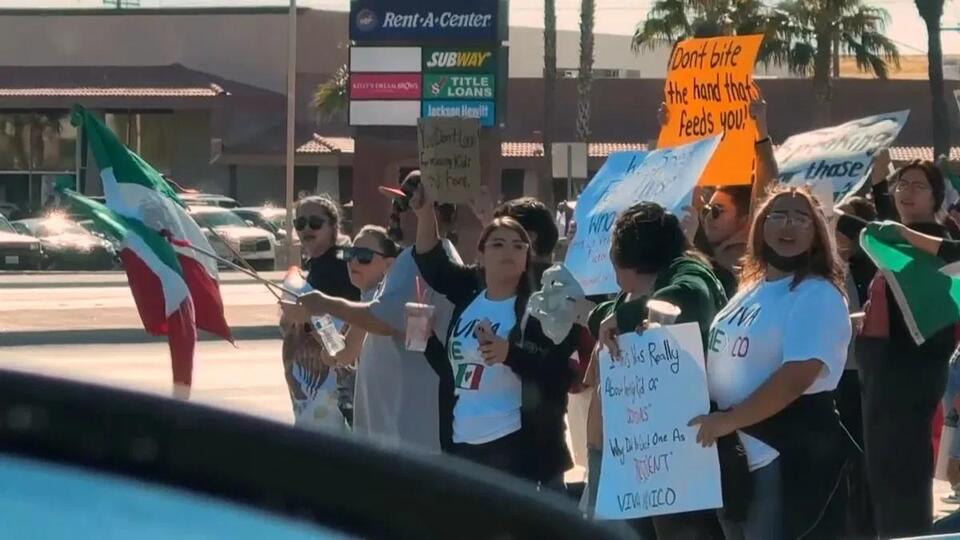 Dozens of locals protest ICE raids and immigration crackdown - NewsBreak