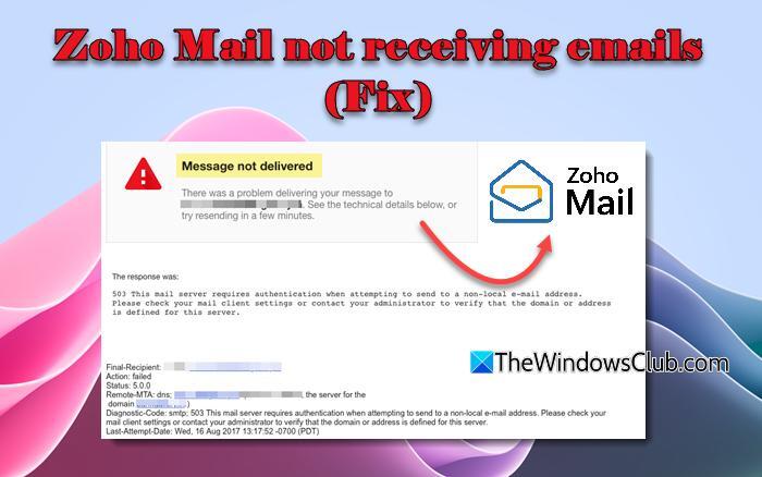 Zoho Mail not receiving emails [Fix] - NewsBreak