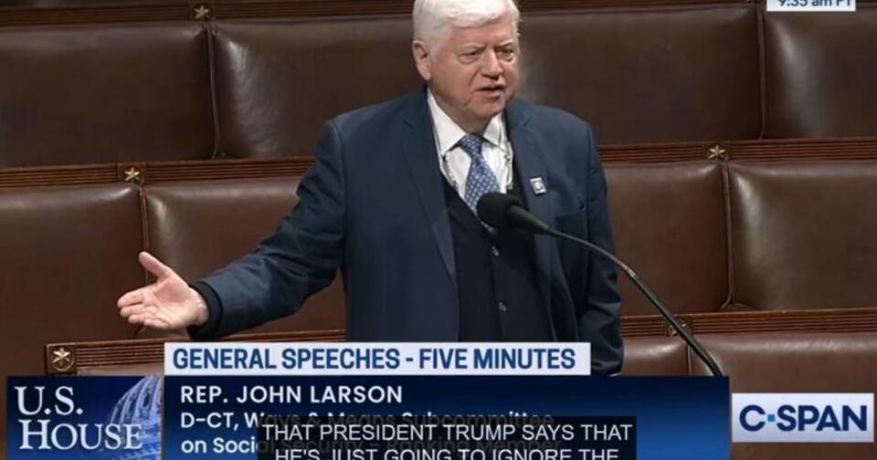John Larson pause on House floor attributed to ‘adverse reaction ...