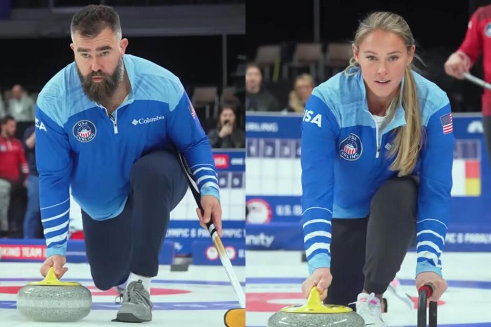Jason & Kylie Kelce Compete in Epic Sioux Falls Curling Battle - NewsBreak