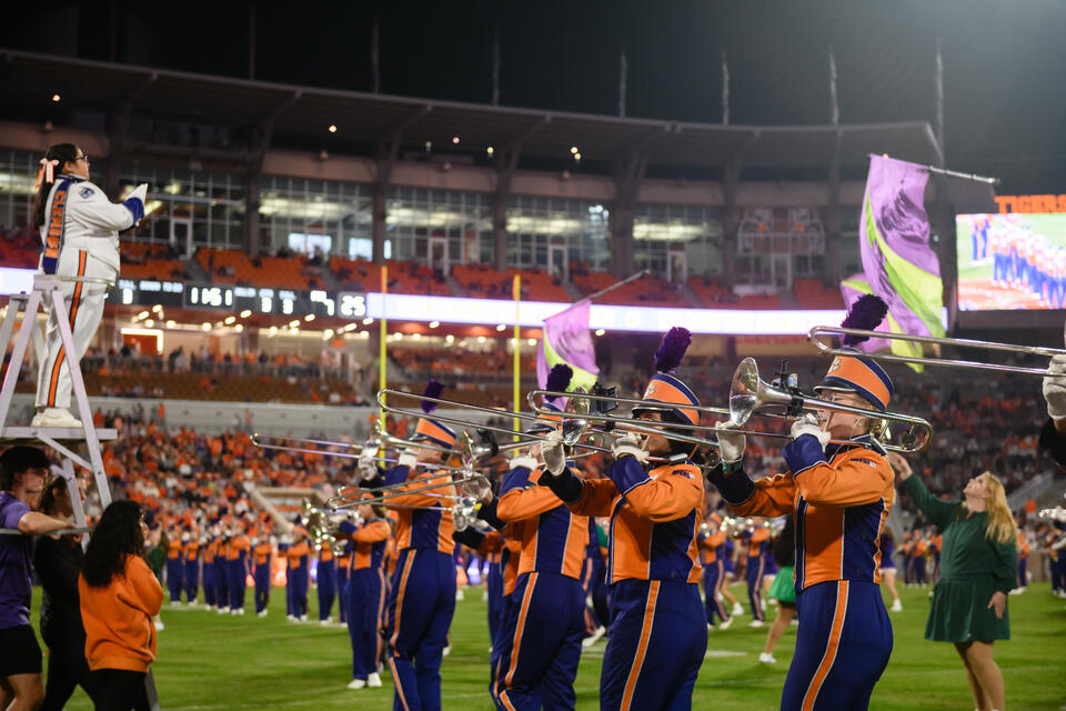 Clemson University Tiger Band’s halftime show to be featured at the ...