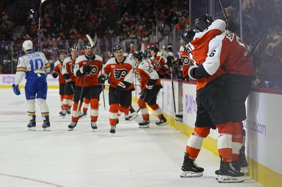 Sanheim’s OT Winner Helps Flyers Rally Past Blues - NewsBreak