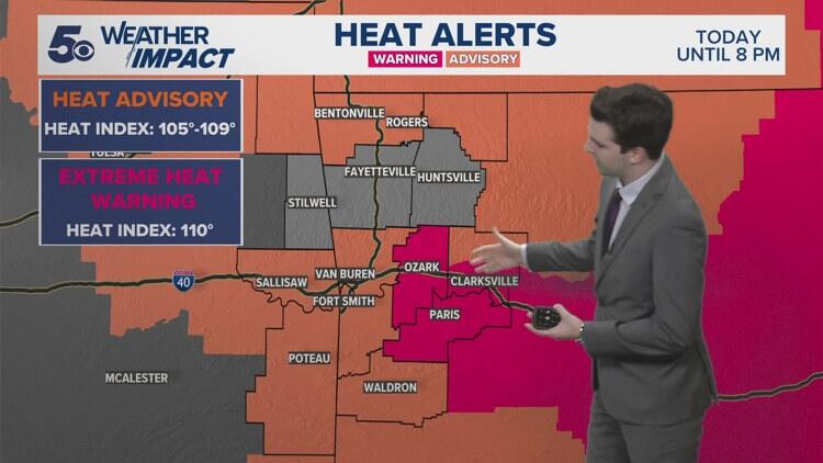 Latest Weather | Feels-like temperatures rise above 100 degrees in some ...