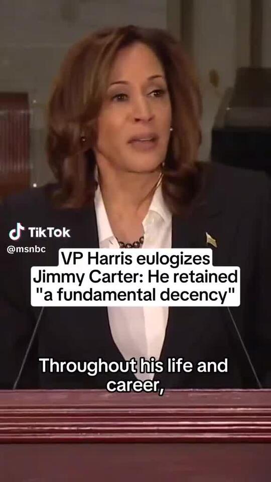Honoring a Legacy: VP Kamala Harris pays tribute to Jimmy Carter's remarkable contributions to ...