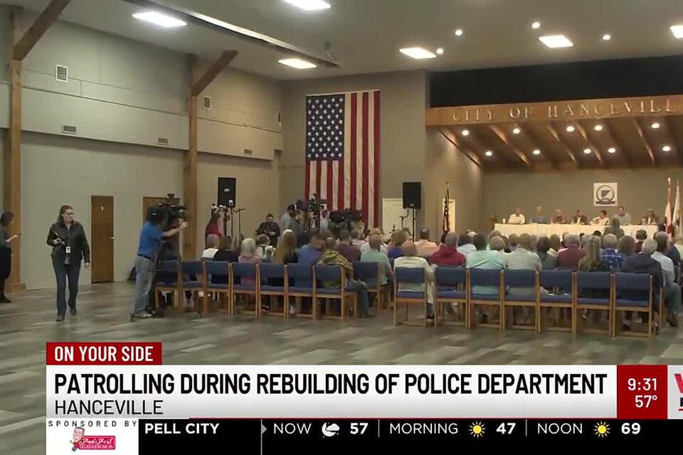 Patrolling during rebuilding of Hanceville PD - NewsBreak