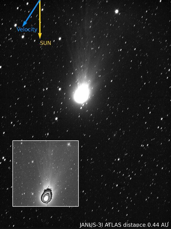 New images of 'alien spaceship' comet 3I/ATLAS expelling gas and dust ...