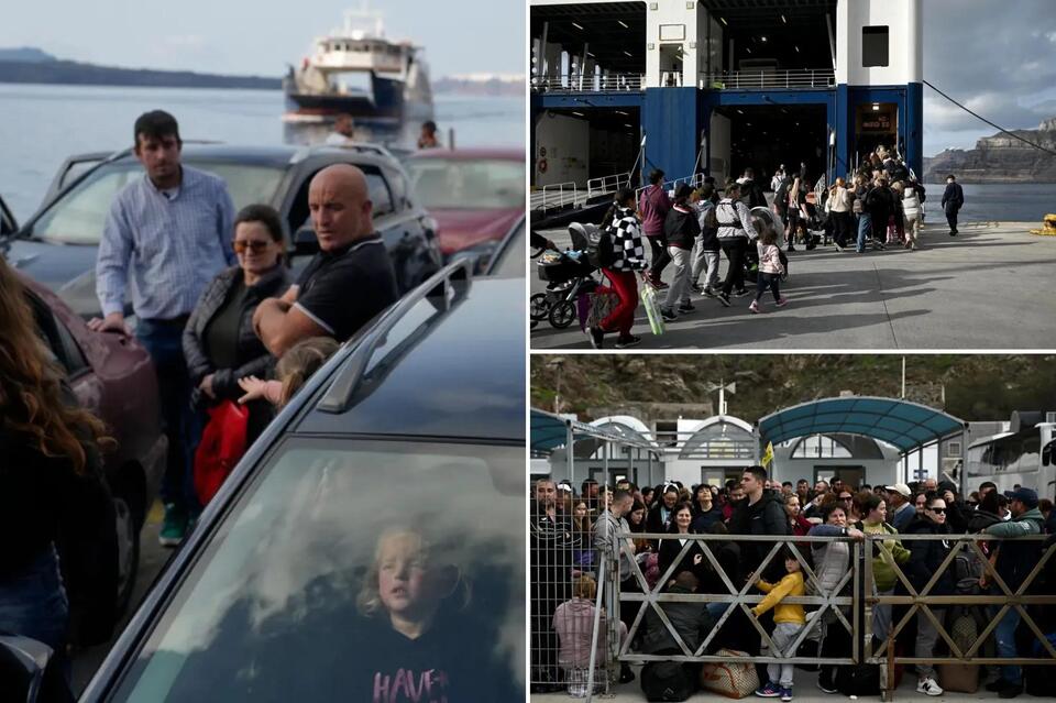 Thousands evacuate Santorini as dozens of earthquakes rattle Greek ...