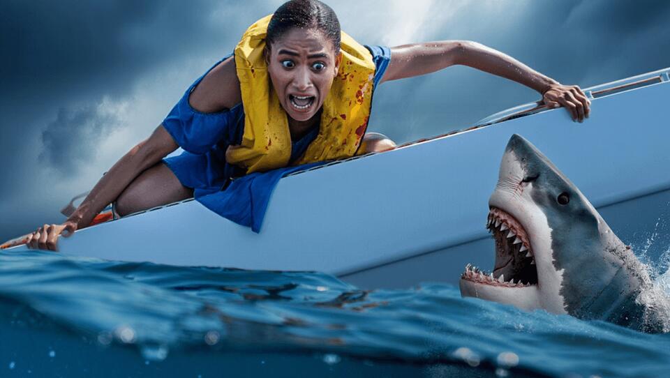Netflix Thrash trailer: hungry sharks hunt survivors after hurricane ...