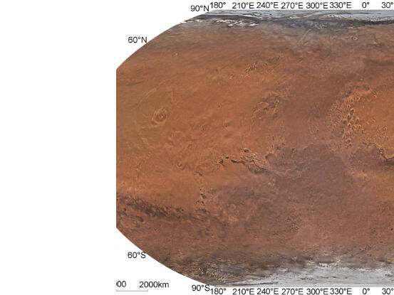 Stunning New Color Map of Mars Reveals Surface in Unprecedented Detail