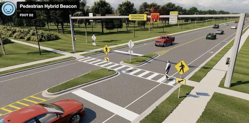 FDOT builds Pedestrian Hybrid Beacon on Hawthorne Trail - NewsBreak