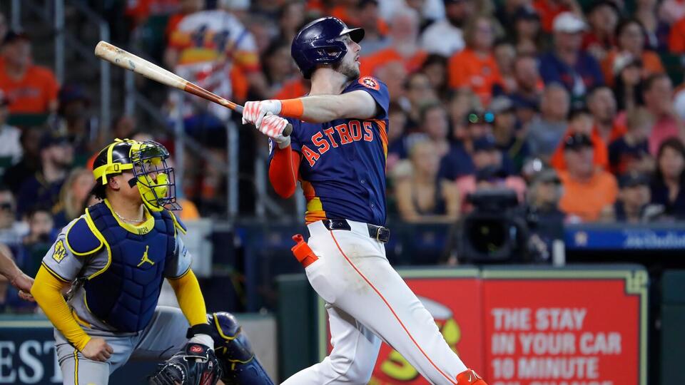 Tucker homers twice, ties for lead with 15 as Astros beat Brewers 9-4 ...