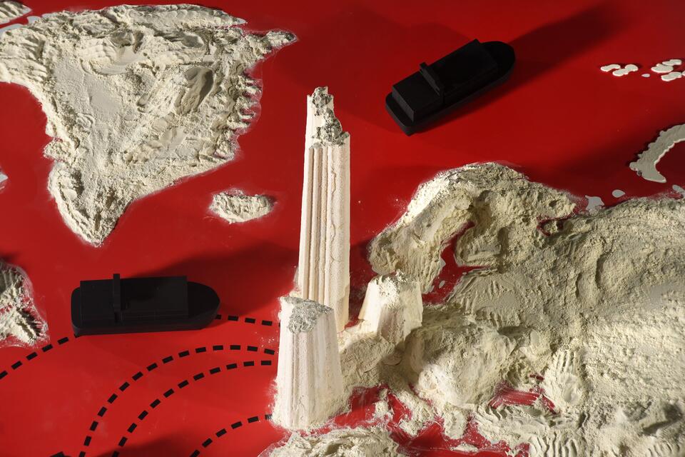 World map made of flour highlights global cocaine consumption ahead of ...