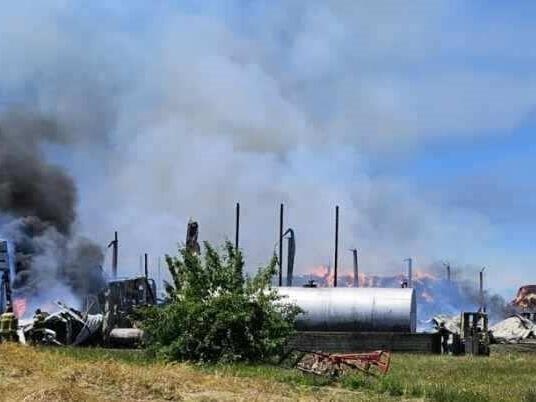 Black smoke seen across several counties billows from Beck Road fire