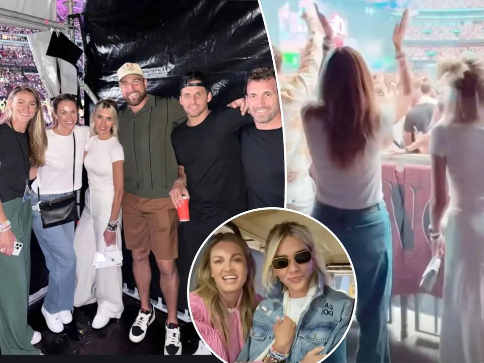 Erin Andrews, Charissa Thompson party with Travis Kelce at Taylor Swift London show