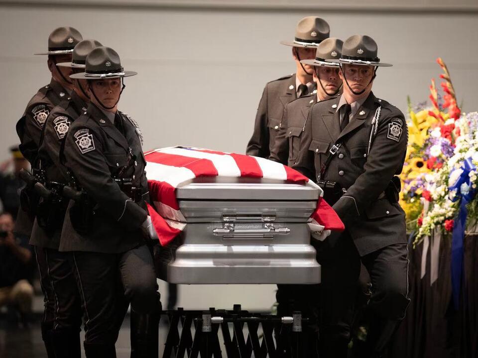 Funeral services held for slain Pennsylvania State Police trooper (PHOTOS)