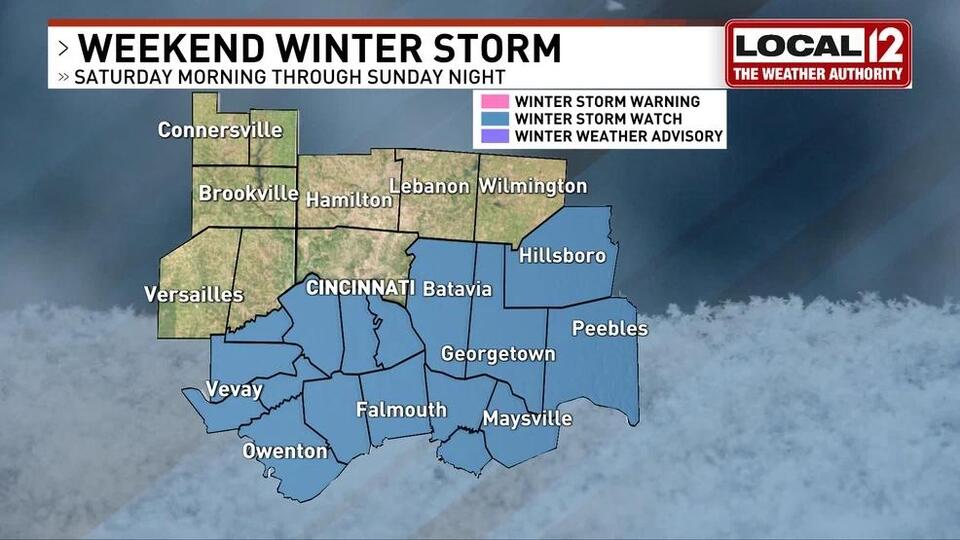 Winter storm watch issued as Cincinnati braces for heavy snow this ...