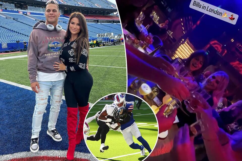 Jordan Poyer’s wife, Rachel Bush, parties in London before Bills game ...