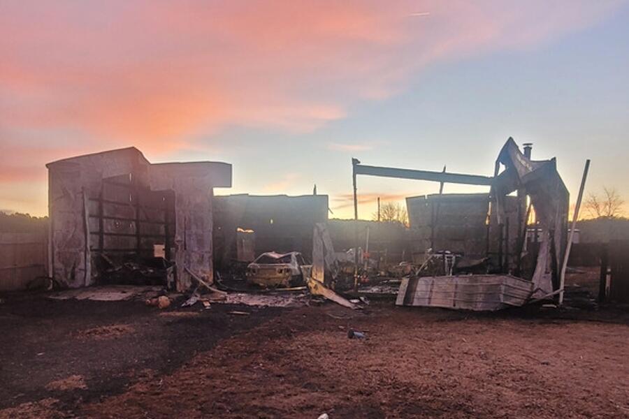 Fire Destroys Pole Barn and Claims the Life of Family Pet - NewsBreak