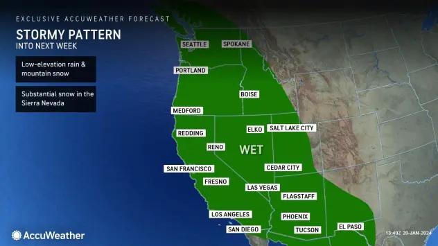 Rain and snow in the West to expand into parched Southwest and persist ...