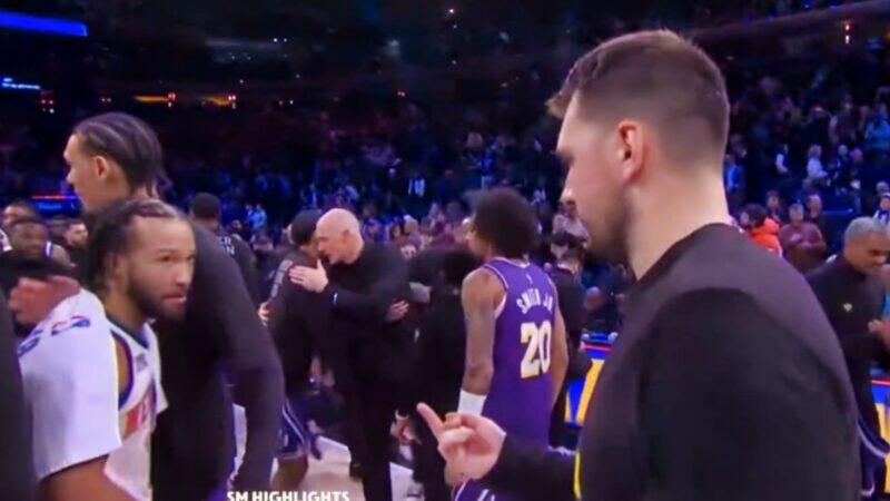 Luka Doncic’s Wild Postgame Gesture Toward Jalen Brunson Steals ...