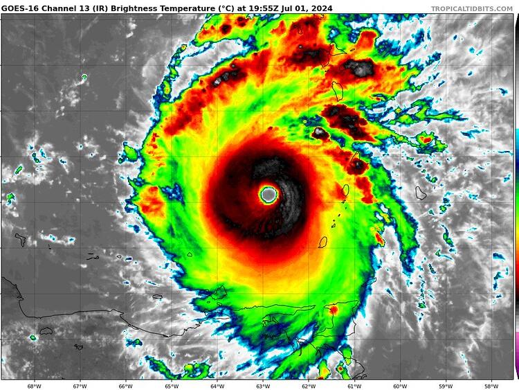 7/1/24 345p Hurricane Beryl Update – Still monitoring the system for ...