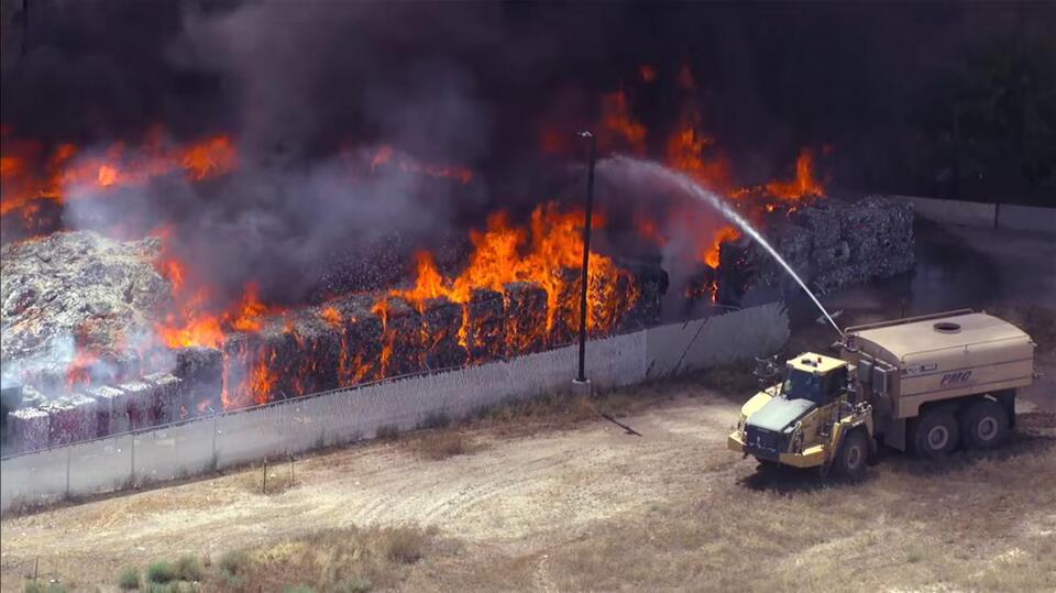 Landfill fire in Surprise contained after burning for over 48 hours ...