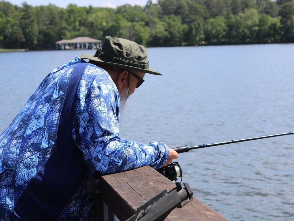 Tyler veterans home residents enjoy day of fishing at The Boulders
