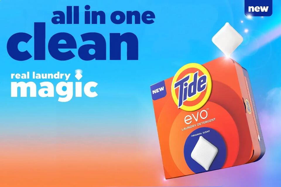 Tide introduces the ‘evo’ laundry tile, an alternative to laundry PODs ...