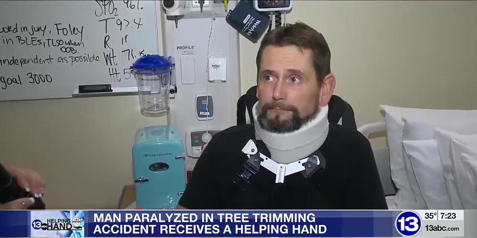 Man paralyzed in tree trimming accident receives a helping hand - NewsBreak