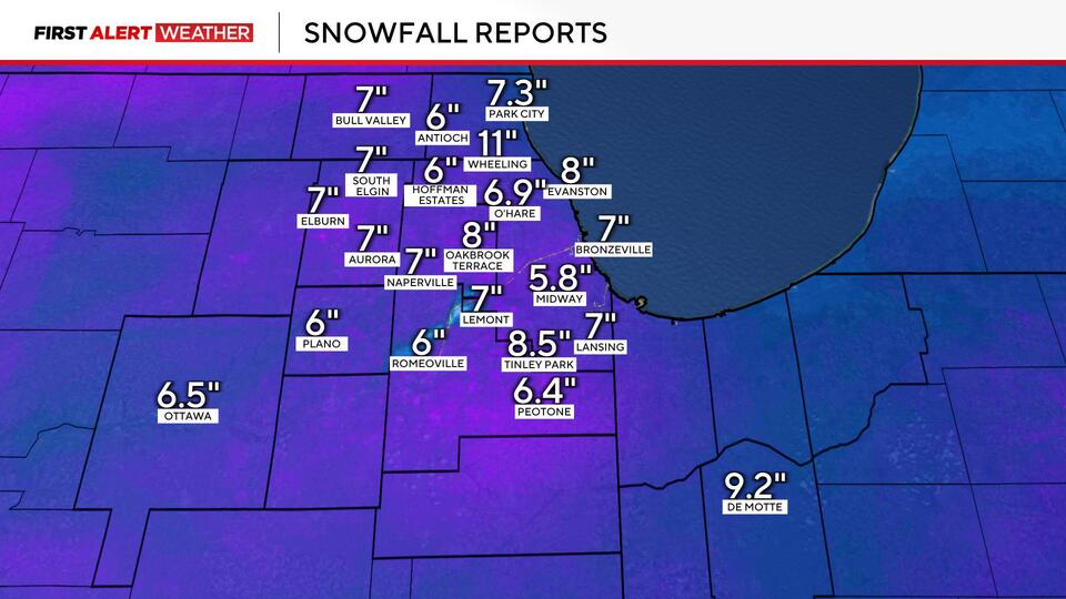 Live radar: Winter storm warning continues in Chicago area, NW Indiana ...