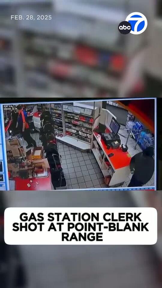 Shocking surveillance video shows the moment a #gasstation clerk with ...