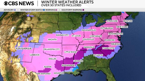 Latest forecast maps show fresh predictions for winter storm - NewsBreak