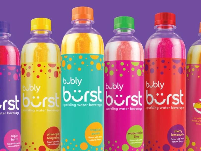 New bubly burst pours a refreshing sip of fizzy, flavorful fun