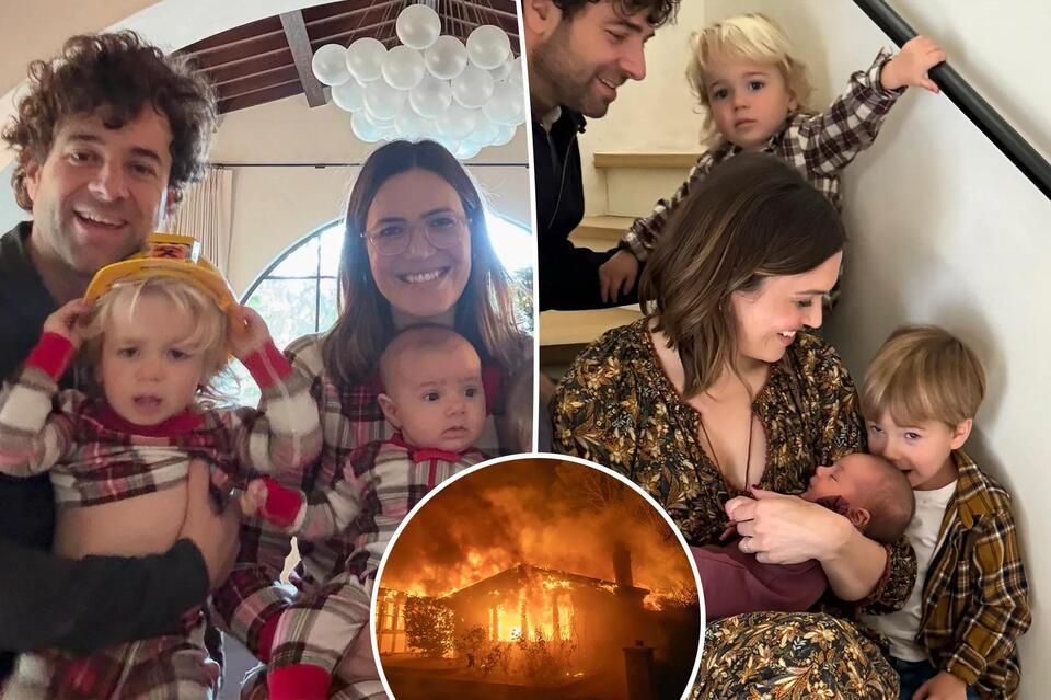 Mandy Moore and her kids evacuate LA home as destructive wildfire ...