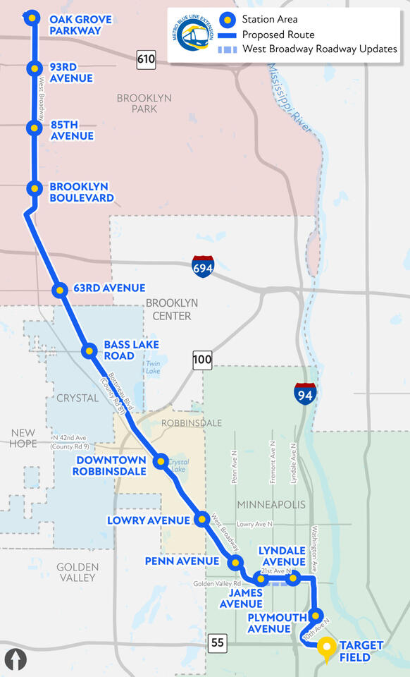 Proposed route for Blue Line Extension endorsed - NewsBreak