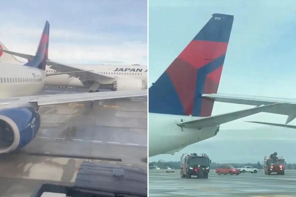 Japan Airlines plane strikes parked Delta jet at Seattle airport in ‘scary’ moment - NewsBreak
