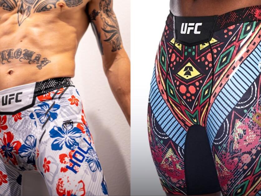Custom UFC 300 fight shorts unveiled for Alex Pereira, Max Holloway ...