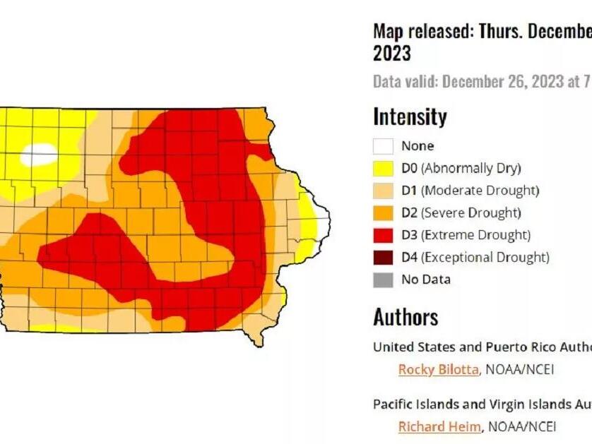 Iowa Carries Extreme Drought Into 2024