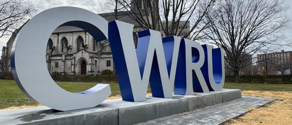 A vision in CWRU Blue: campus signage installations underway - NewsBreak