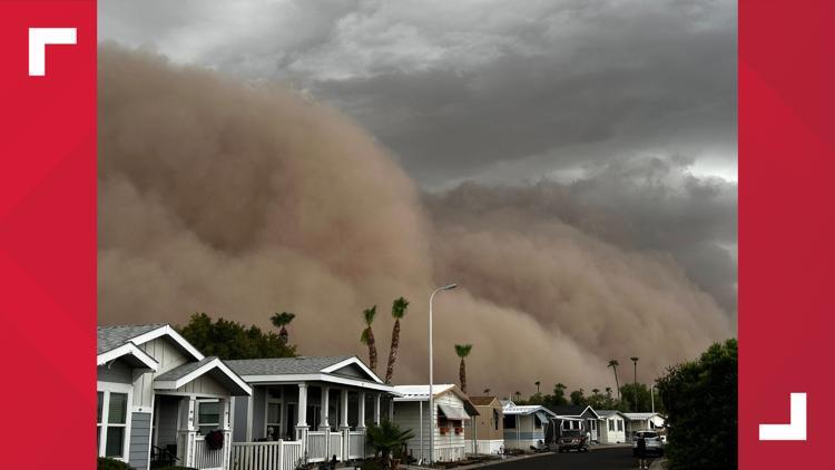 PHOTOS: Massive dust storm moves through Valley - NewsBreak