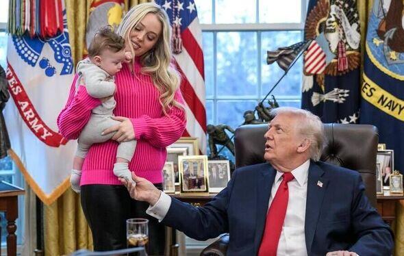 Tiffany Trump's baby crawls all over Oval Office as fans say same thing ...