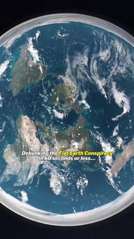 Debunking the Flat Earth Theory in 60 seconds! #space #flatearth # ...