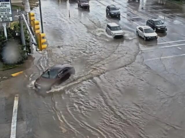 VIDEO: Street flooding seen in Ogden following rainstorm - NewsBreak