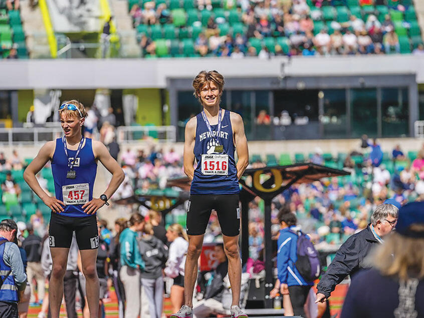 Newport’s Collson claims state title in 3,000 meter race