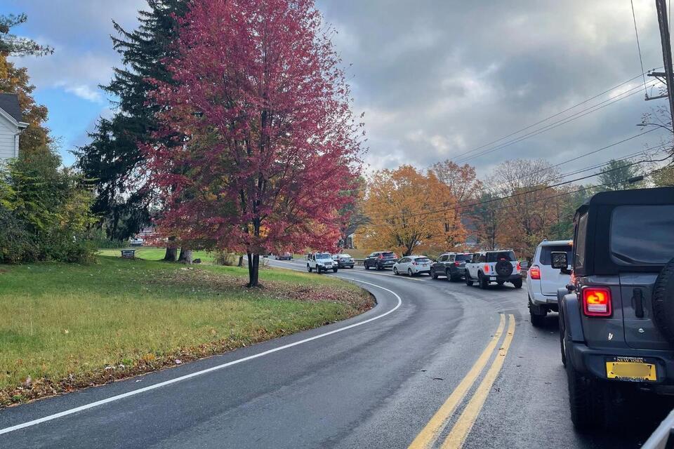 PHOTOS: Massive Morning Traffic for New Project on Route 9W - NewsBreak