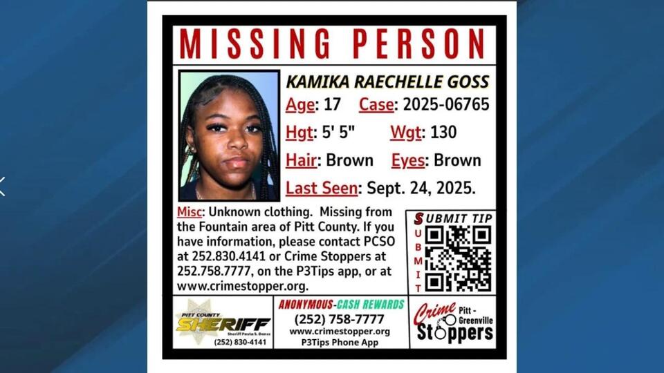 Pitt County Sheriff's Office seek help finding missing 17-year-old ...