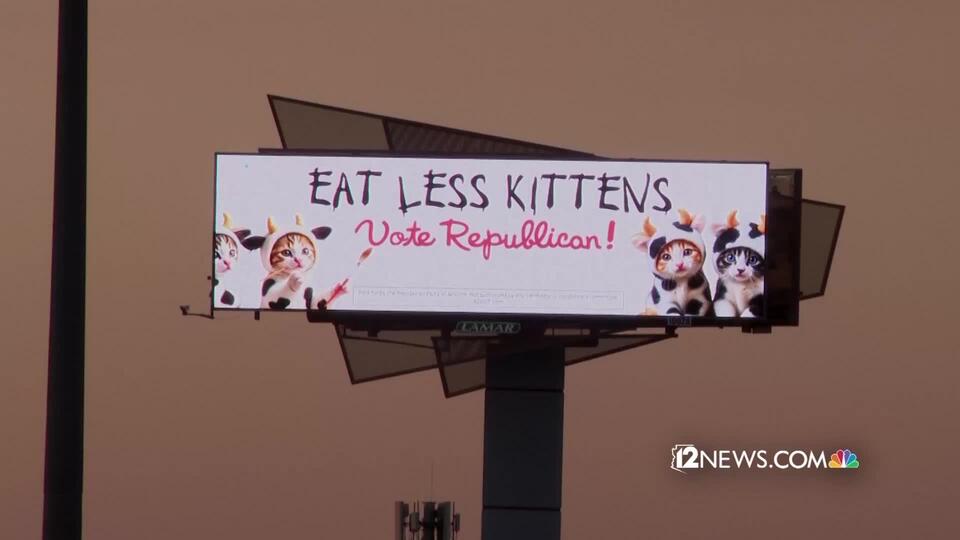 US AZ Eat Less Kittens Billboard Explainer (CR) - NewsBreak