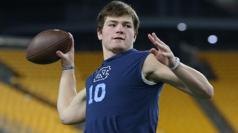 Patriots' Drake Maye was good at basketball, too, like his UNC brother ...